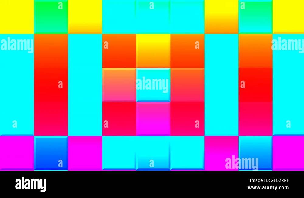 SQUARES COLORS VIDEO BACKGROUND LOOP Stock Video Footage - Alamy