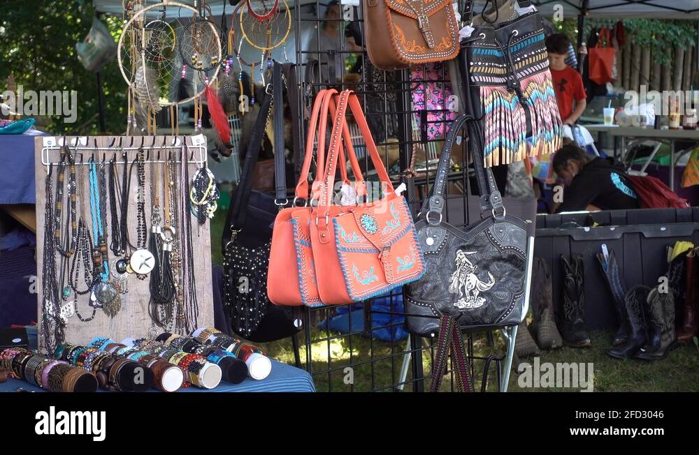 Panorama Of Items Being Sold At Native American Indian First Nations ...
