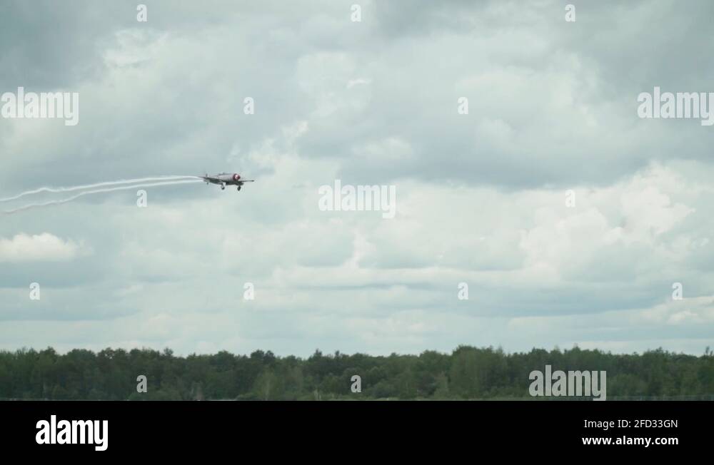 Military plane demonstrating wingtip vortices at an airshow Stock Video ...