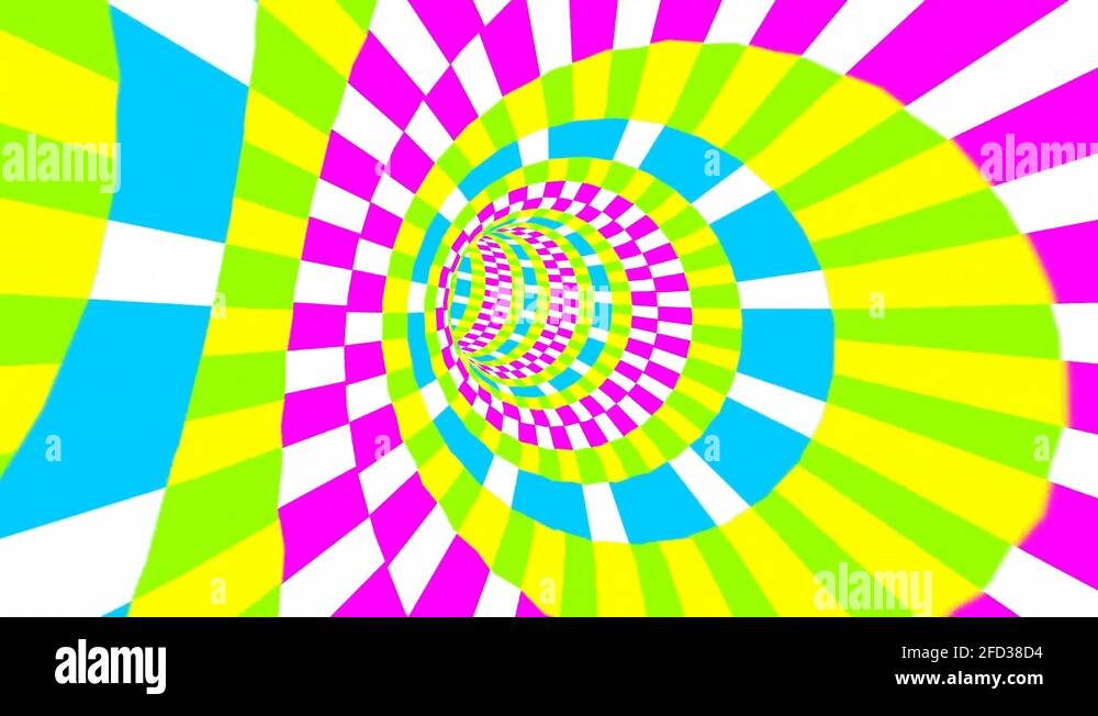Tunnel optical illusion colors motion Stock Videos & Footage - HD and ...