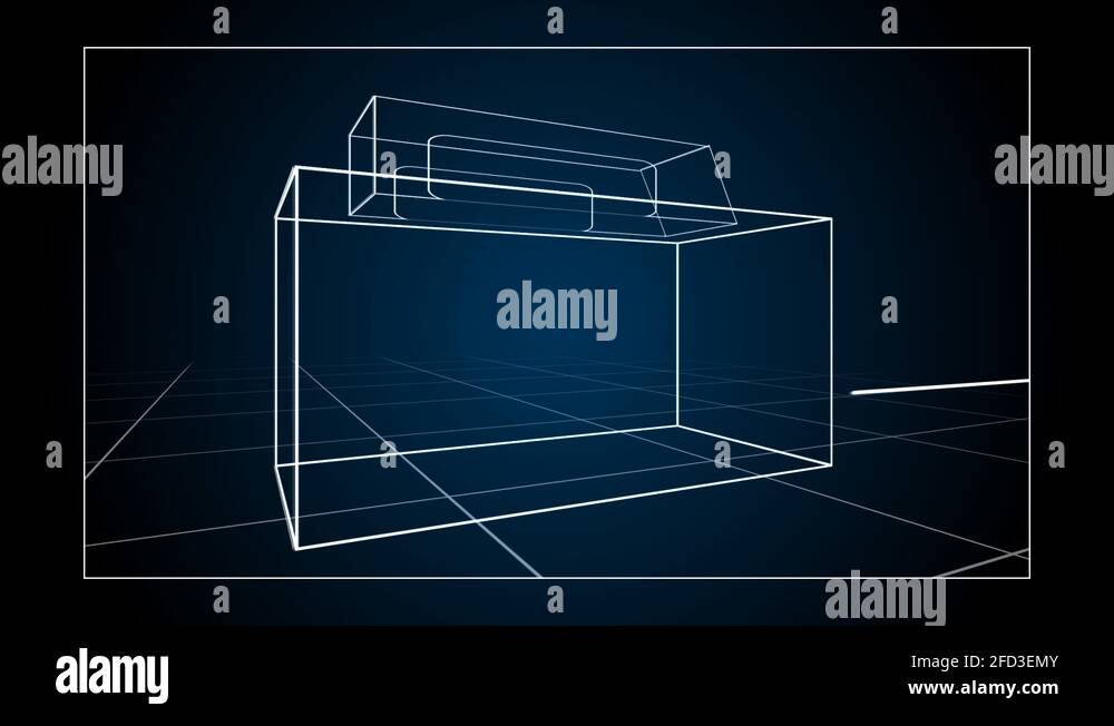 animation of connecting optical fiber, fibre cables in machine Stock ...