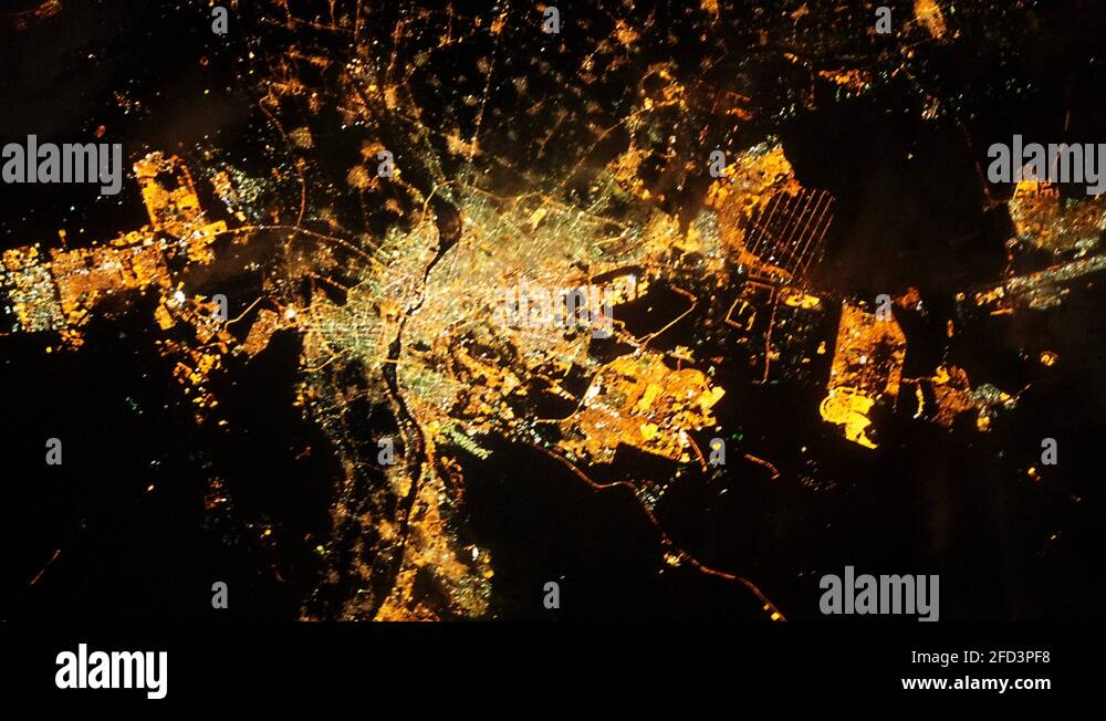 Egypt night satellite view Stock Videos & Footage - HD and 4K Video ...