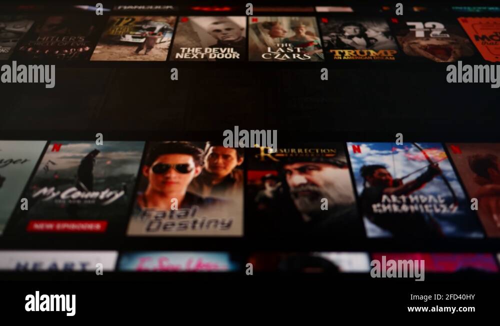 Browsingie and tv series library on Netflix streaming database network ...