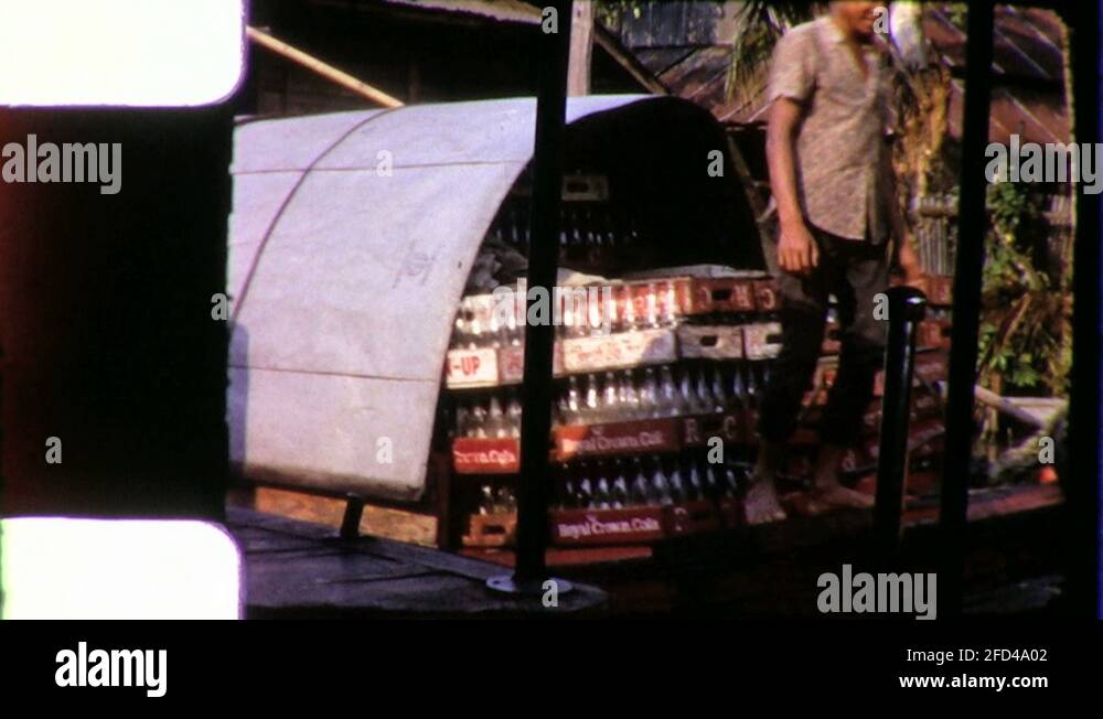 COCA COLA CARGO BOAT Riverside Circa 1970 (Vintage Film Home Movie ...