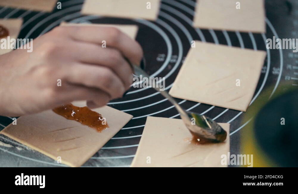 Pastry squares Stock Videos & Footage - HD and 4K Video Clips - Alamy