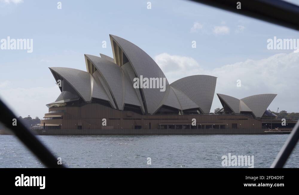 The Stunning View Of The Sydney Opera House In Australia Between Stock ...