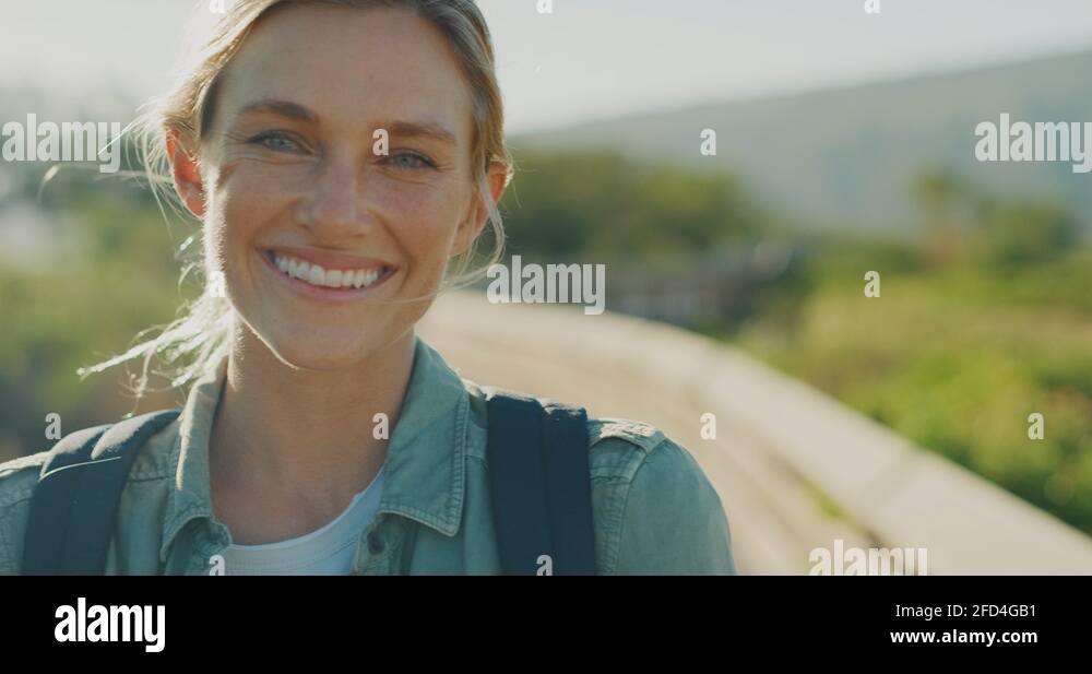 Portrait cute photographer woman smiling Stock Videos & Footage - HD ...