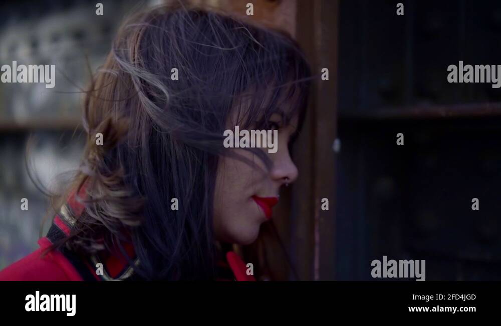 Windy day pretty young woman Stock Videos & Footage - HD and 4K Video ...