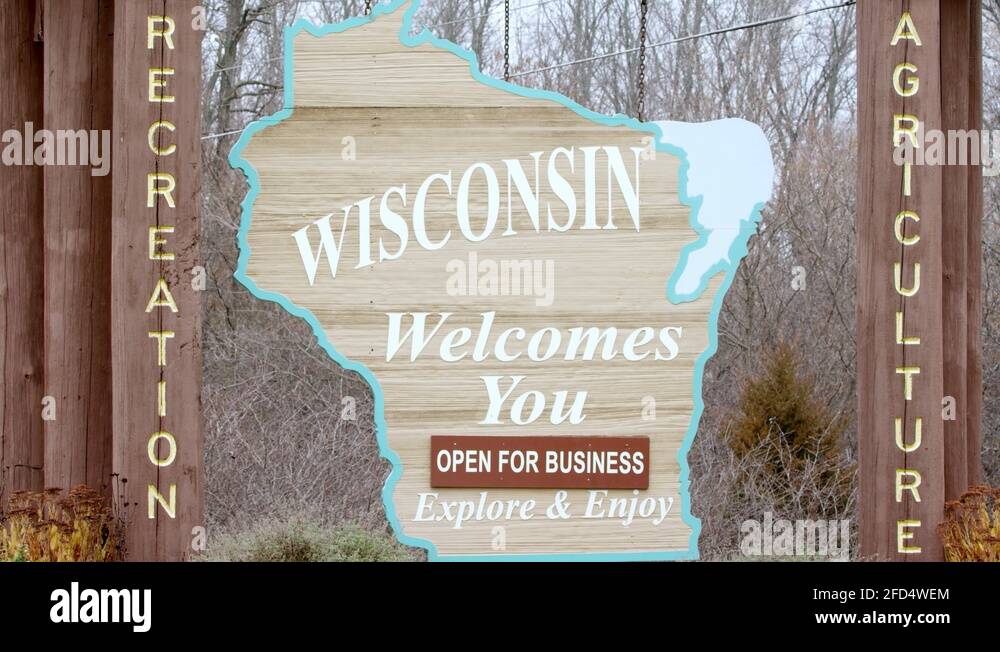 Welcome to wisconsin sign Stock Videos & Footage - HD and 4K Video ...