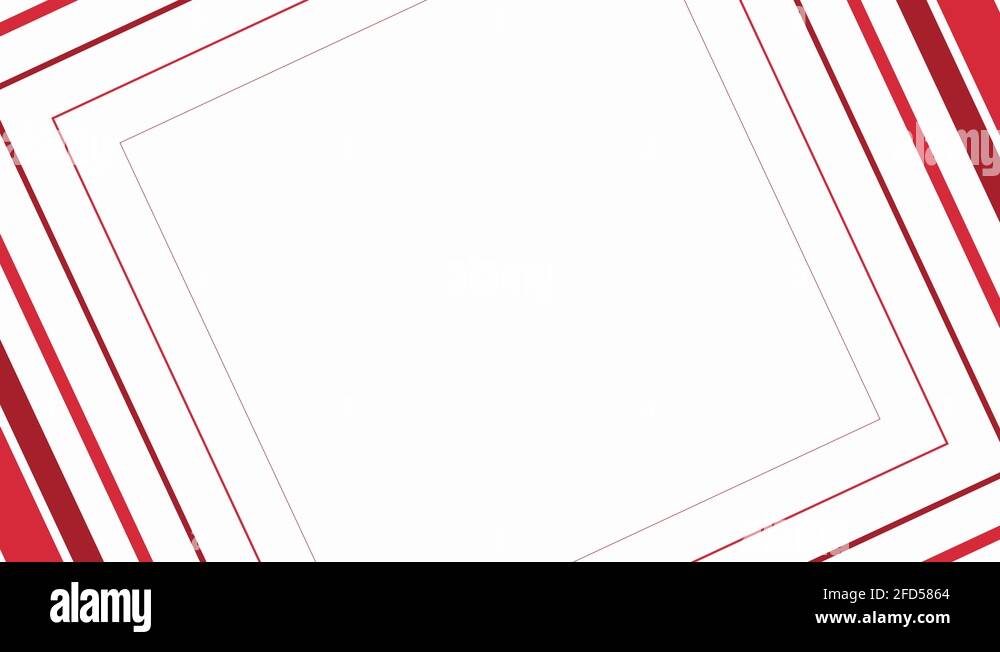 Hypnotic abstract animation with appearing and spinning red squares on ...