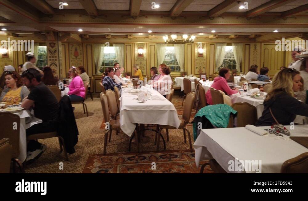 People Eating Thanksgiving Dinner In German Bavarian Restaurant Right ...