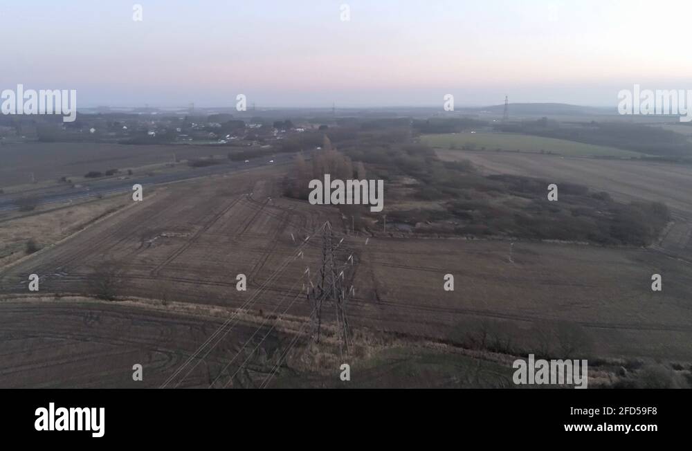 Pylon uk aerial Stock Videos & Footage - HD and 4K Video Clips - Alamy