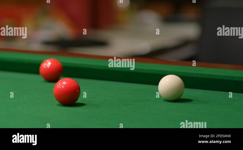 Snooker shooting on snooker table Stock Video Footage - Alamy