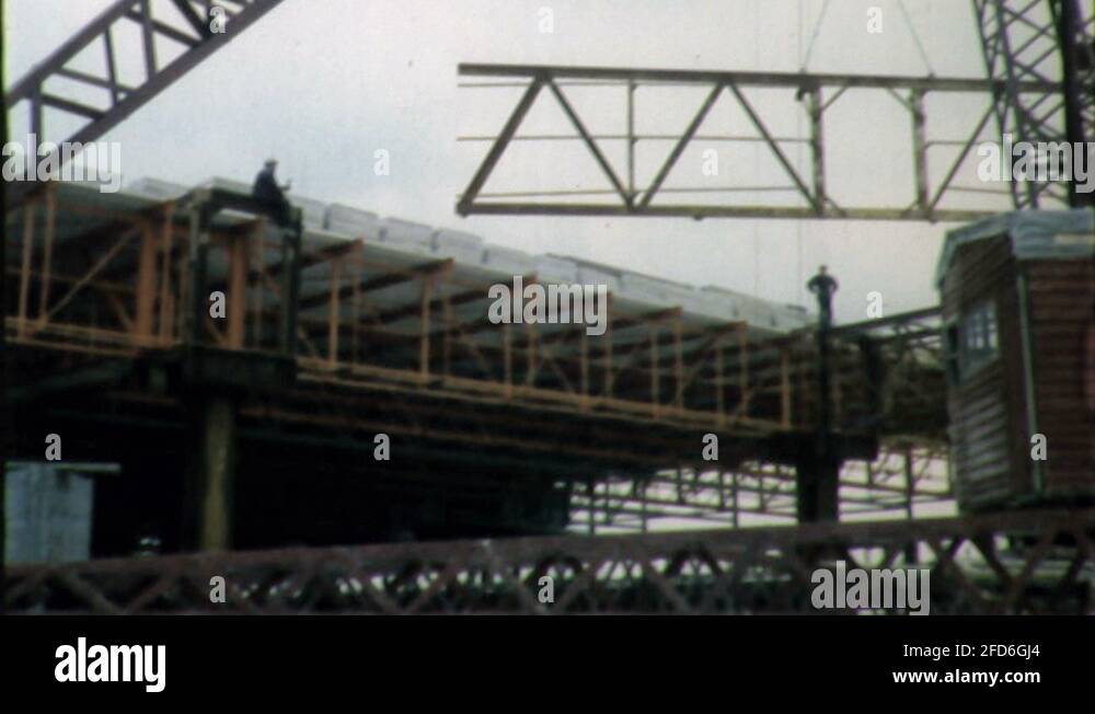 Steel girder frame of building at construction site Stock Videos ...