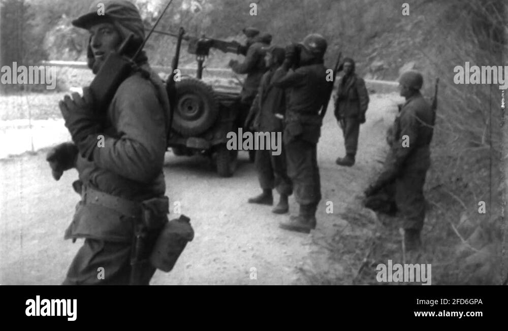 AMERICAN SOLDIERS 70mm Gun Korean War Vintage Military Film Movie ...