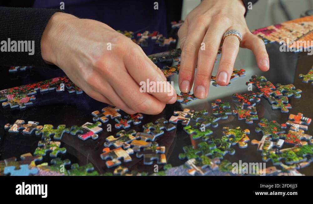 Working a puzzle Stock Videos & Footage - HD and 4K Video Clips - Alamy