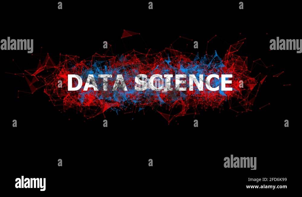 Data Science Looped Animation With Colorful Plexus Design Software Stock Video Footage Alamy