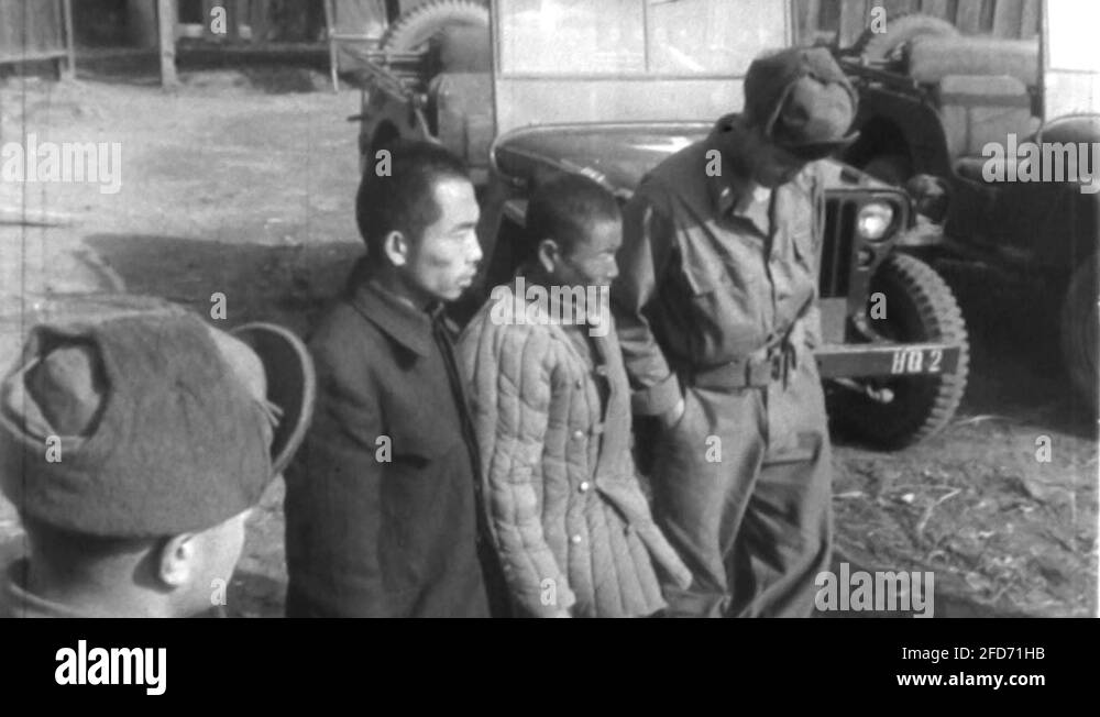 POWs Chinese Prisoners of War Korean 1950 (Vintage Film Footage) 4603 ...