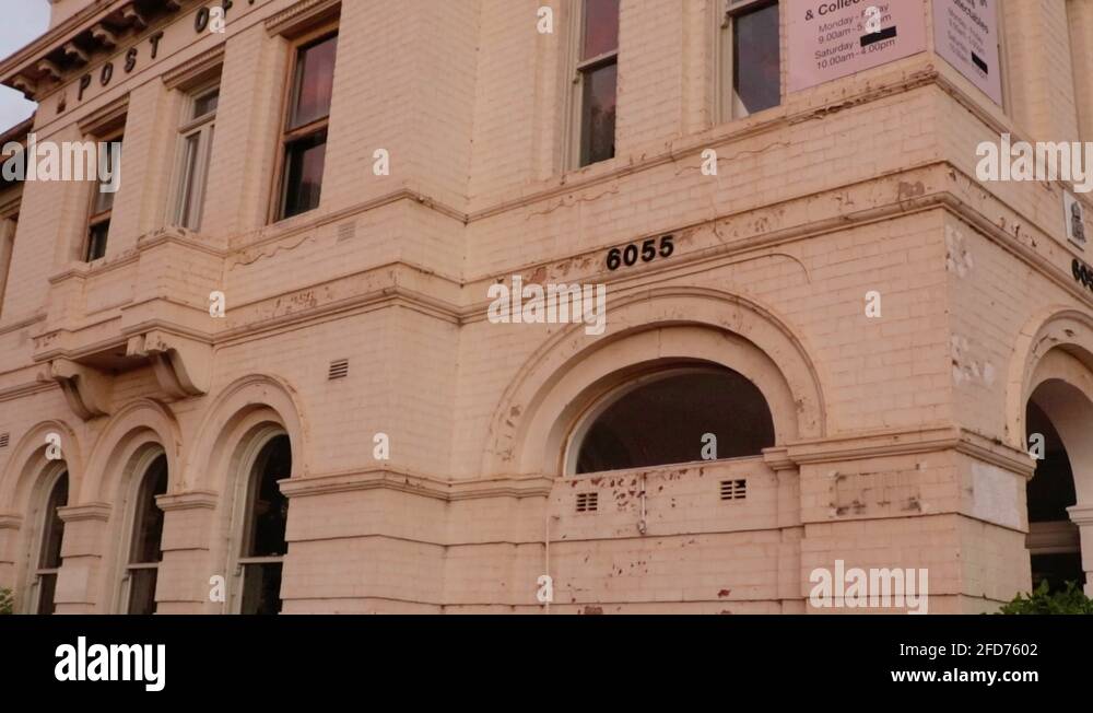 overview of an old buildind where an post office is located now in ...