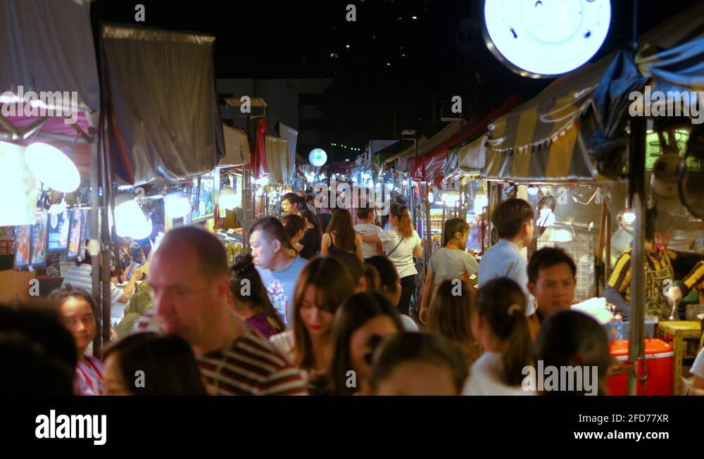 Food stalls in night market Stock Videos & Footage - HD and 4K Video ...