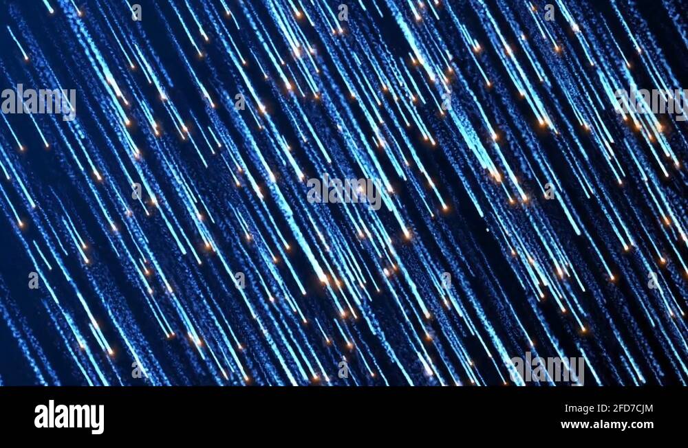 Abstract Blue Color Rain Illuminating VJ led screen Background Stock ...