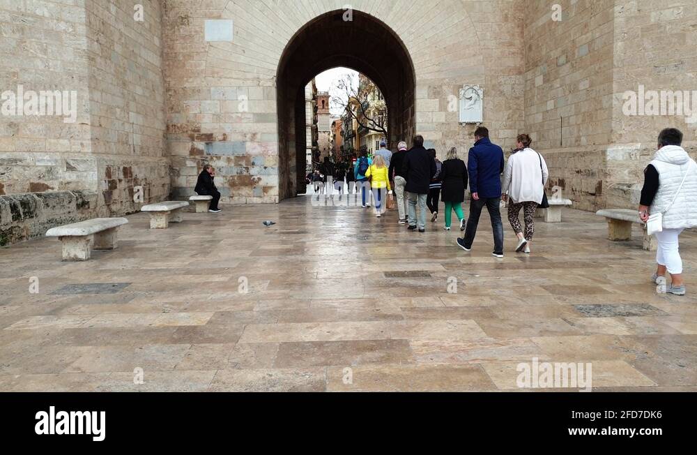 Gothic city gate of valencia Stock Videos & Footage - HD and 4K Video ...