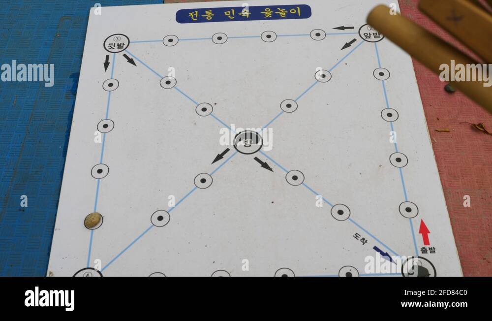 Korean Traditional board Game called Yut Nori also known as Yunnori for ...