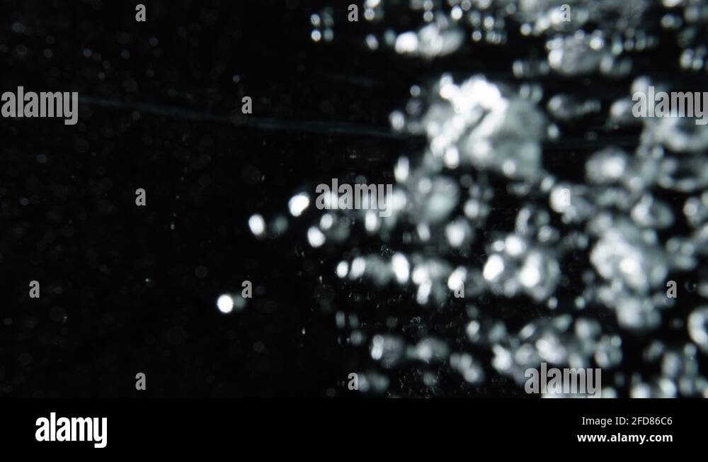 Bubbles rising on Black Backdrop, Blending mode Screen Overlay Stock ...