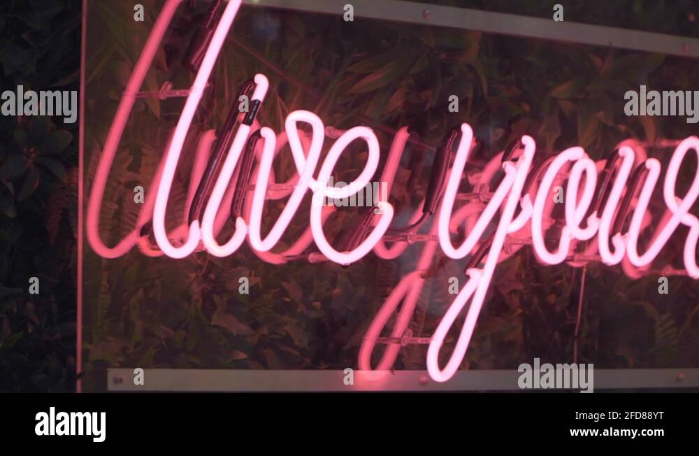Cursive neon sign Stock Videos & Footage - HD and 4K Video Clips - Alamy