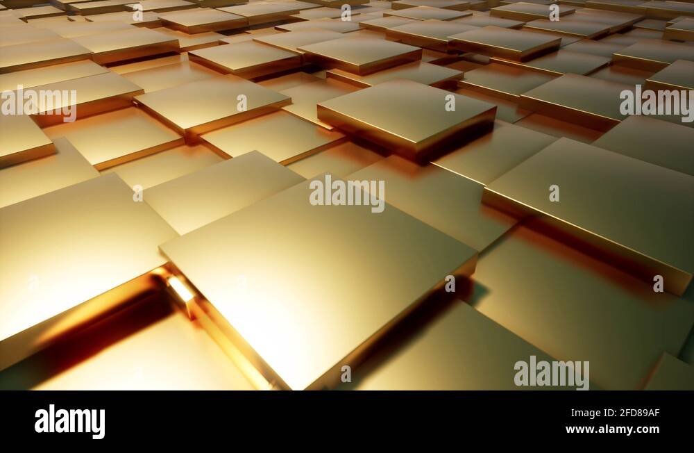 Gold boxes in 3d style. Shelf product display. Store display. Luxury ...