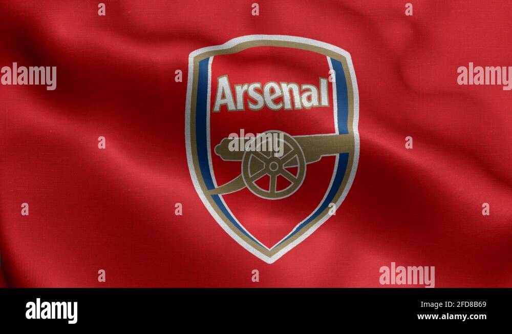 4k animated loop of a waving flag of the Premier League football-soccer ...