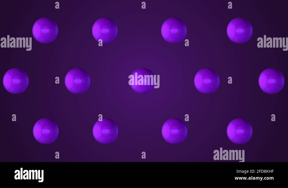Purple background with pulsating moving light purple spheres on it ...