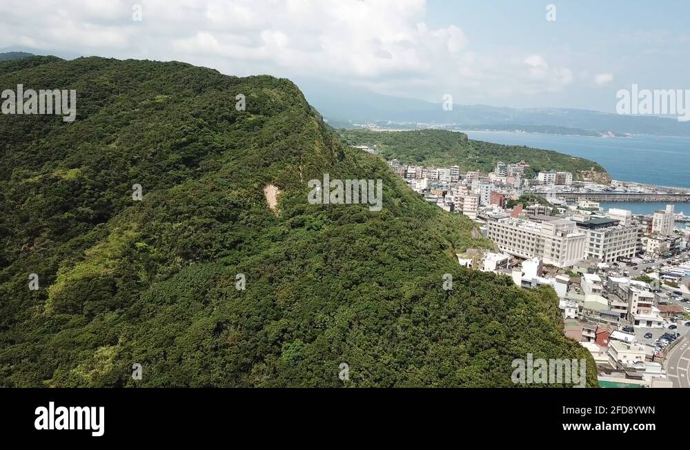 Rainforest Over Limestone Hills on Cape in Yehliu Geopark Taiwan ...