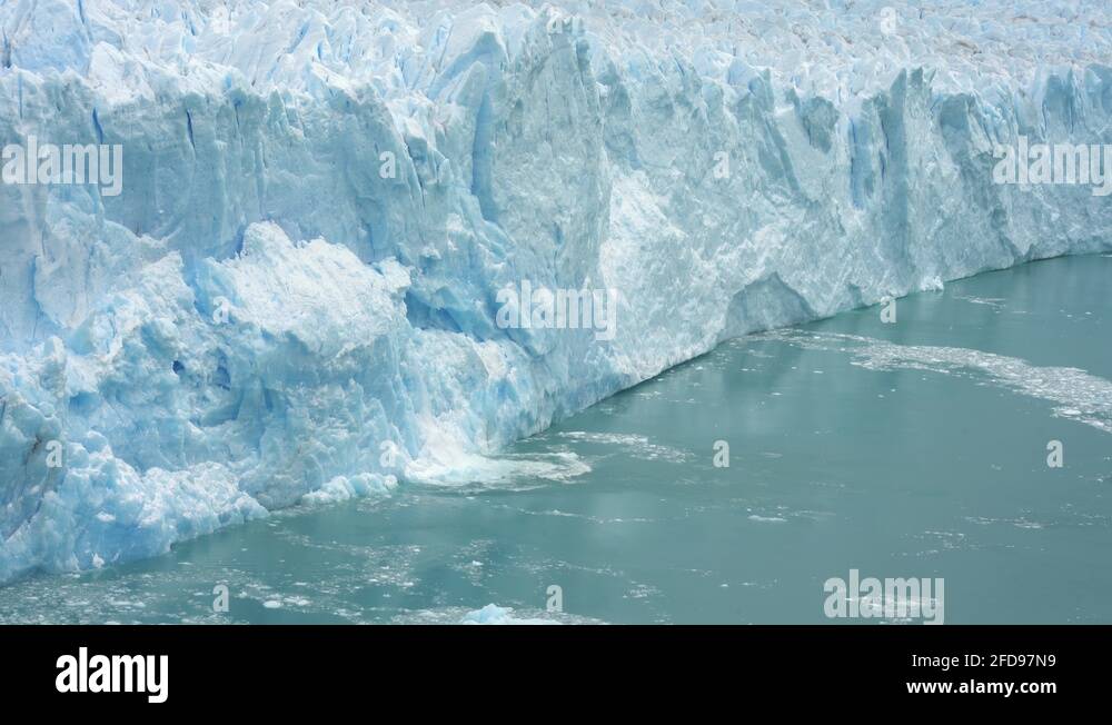 Melting Ice From Glacier Falling Into Fjord Water. Greenhouse Effect Stock Video Footage - Alamy