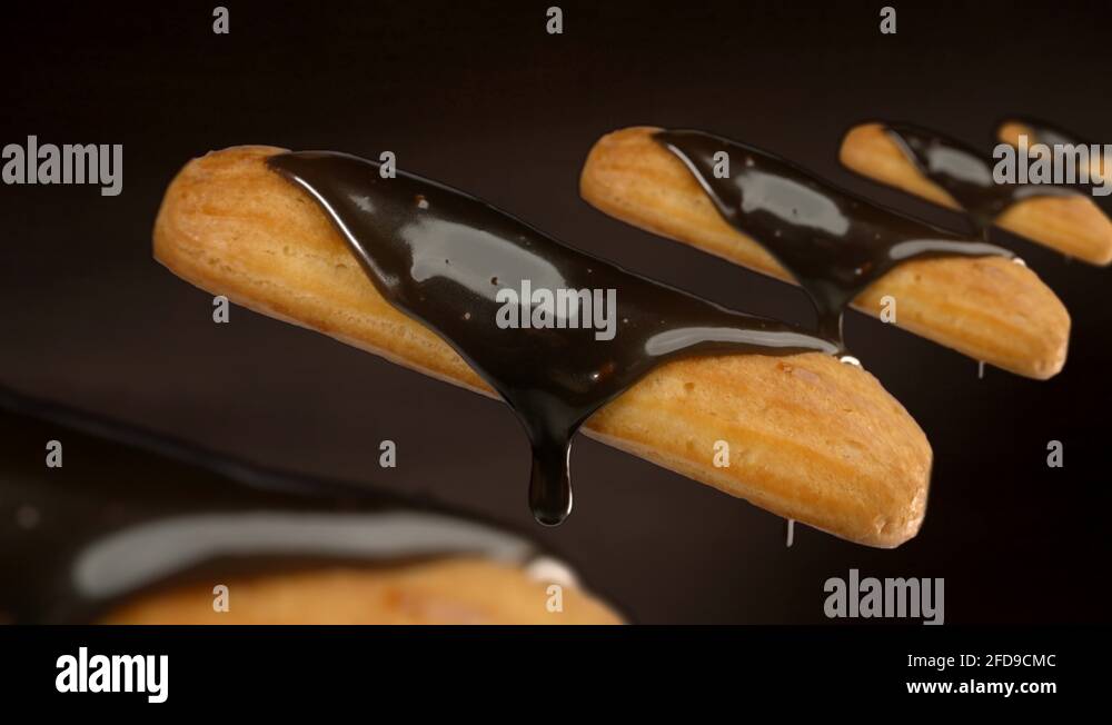 Dark background chocolate eclairs Stock Videos & Footage - HD and 4K ...