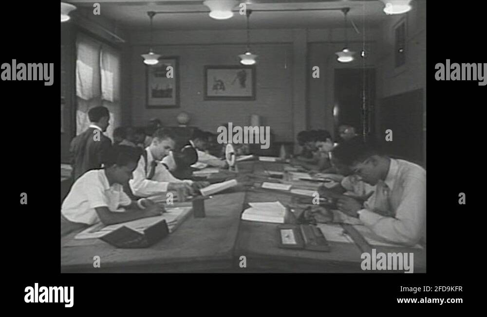1940s WW2 African American Black Education College University Vintage ...