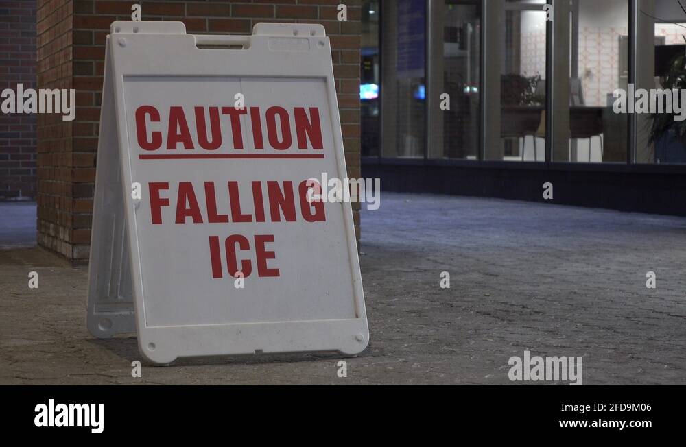 Caution falling ice sign Stock Videos & Footage - HD and 4K Video Clips ...