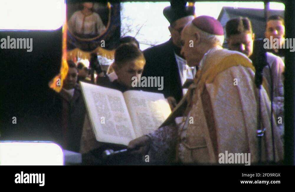 1960s ALTAR BOY Catholic Church Priest Says Holy Mass Vintage Film Home ...