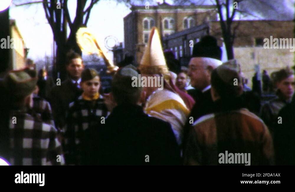 1960s CONSECRATION Catholic Church PROCESSION Priest Vintage Old Film ...