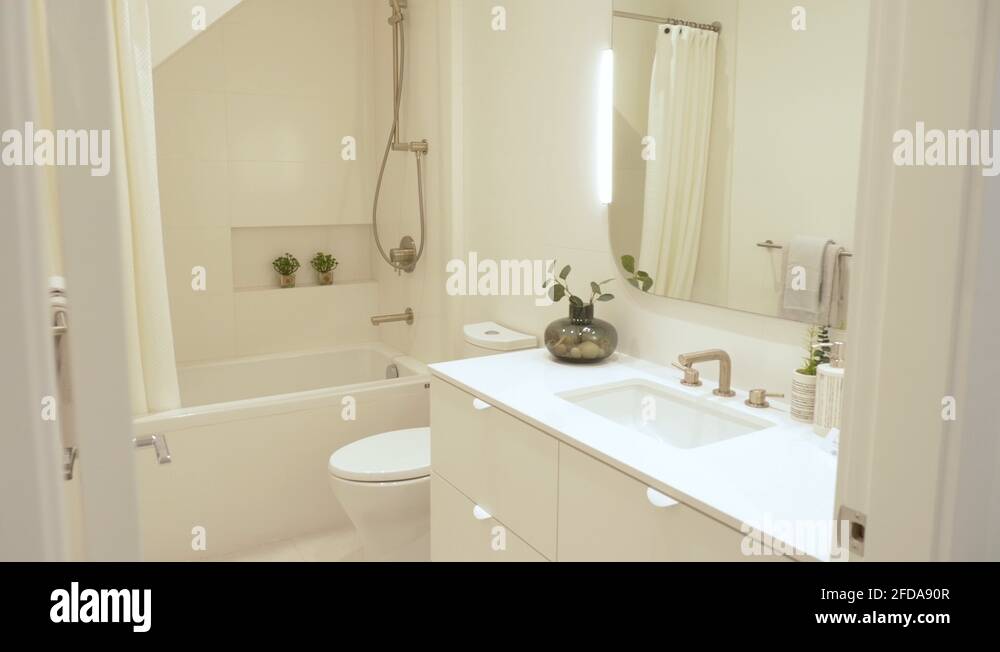 White clean bathroom Stock Videos & Footage - HD and 4K Video Clips - Alamy