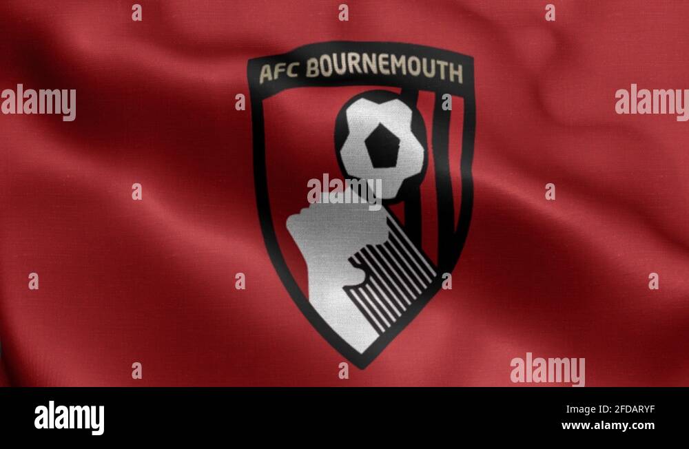 4k animated loop of a waving flag of the Premier League football-soccer ...