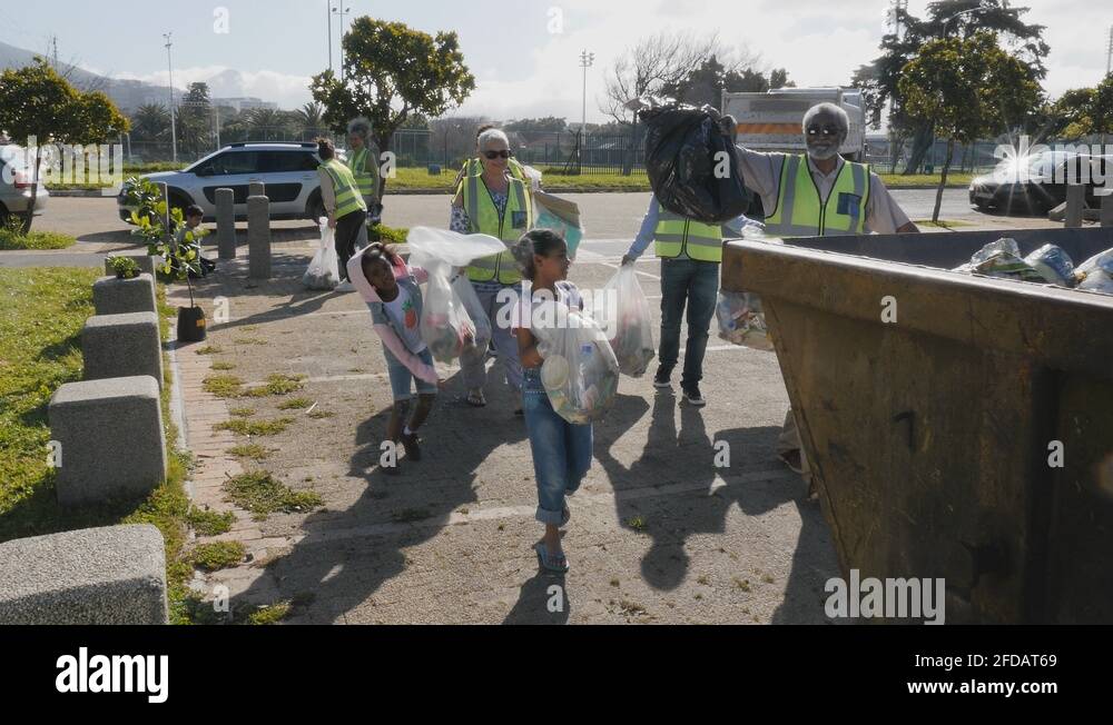 People cleaning community park Stock Videos & Footage - HD and 4K Video ...