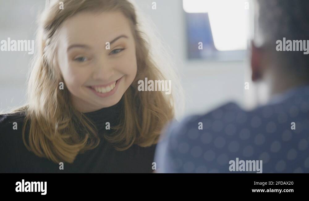 Smiling junior high girl student in classroom Stock Videos & Footage ...