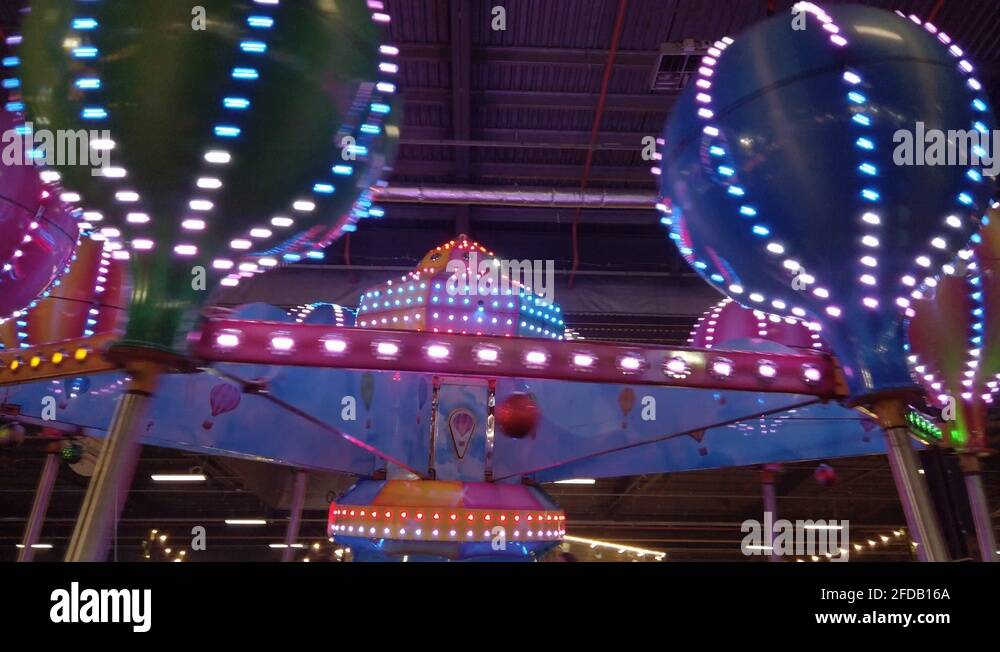 Funfair fair fairground roundabout Stock Videos & Footage - HD and 4K ...