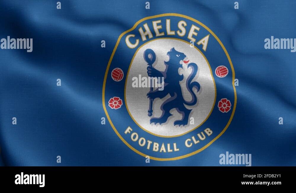 4k animated loop of a waving flag of the Premier League football-soccer ...