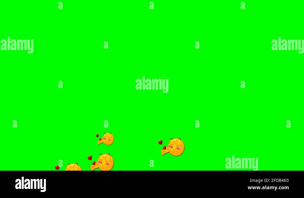 Blowing Kiss Overlay on GREEN SCREEN Stock Video Footage - Alamy