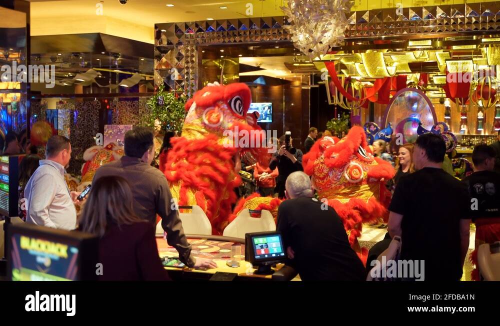Interior view of the Chinese New Year event in the Cosmopolitan Stock ...