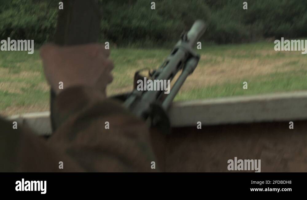WW2 German machine gun reload Stock Video Footage - Alamy