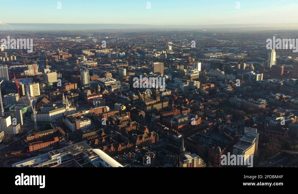 Aerial view of leeds city centre Stock Videos & Footage - HD and 4K ...