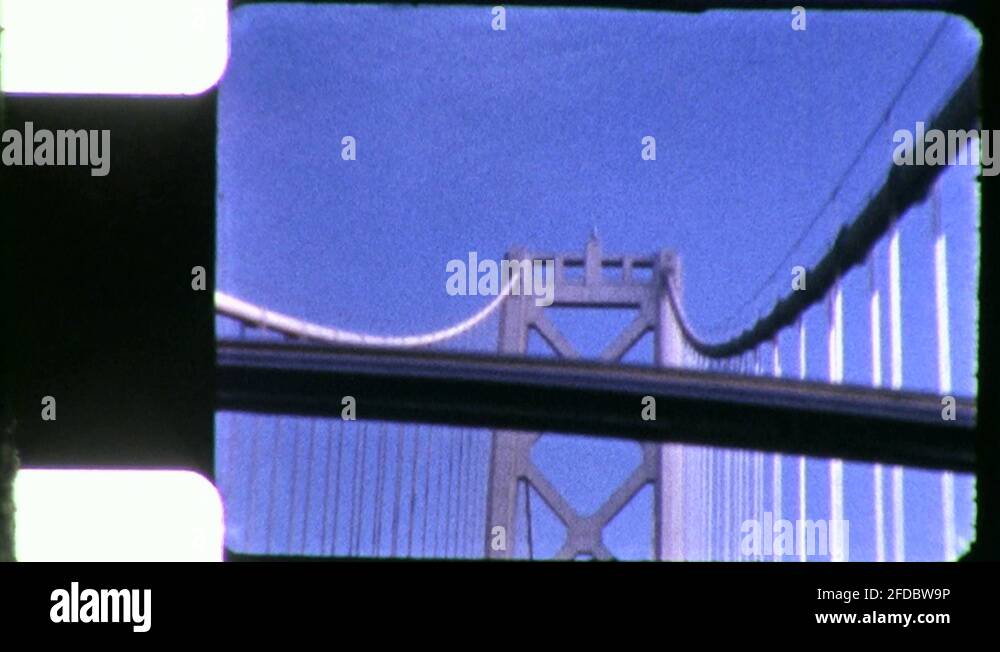 Going Across GOLDEN GATE BRIDGE San Francisco 1960s Vintage Film Home ...